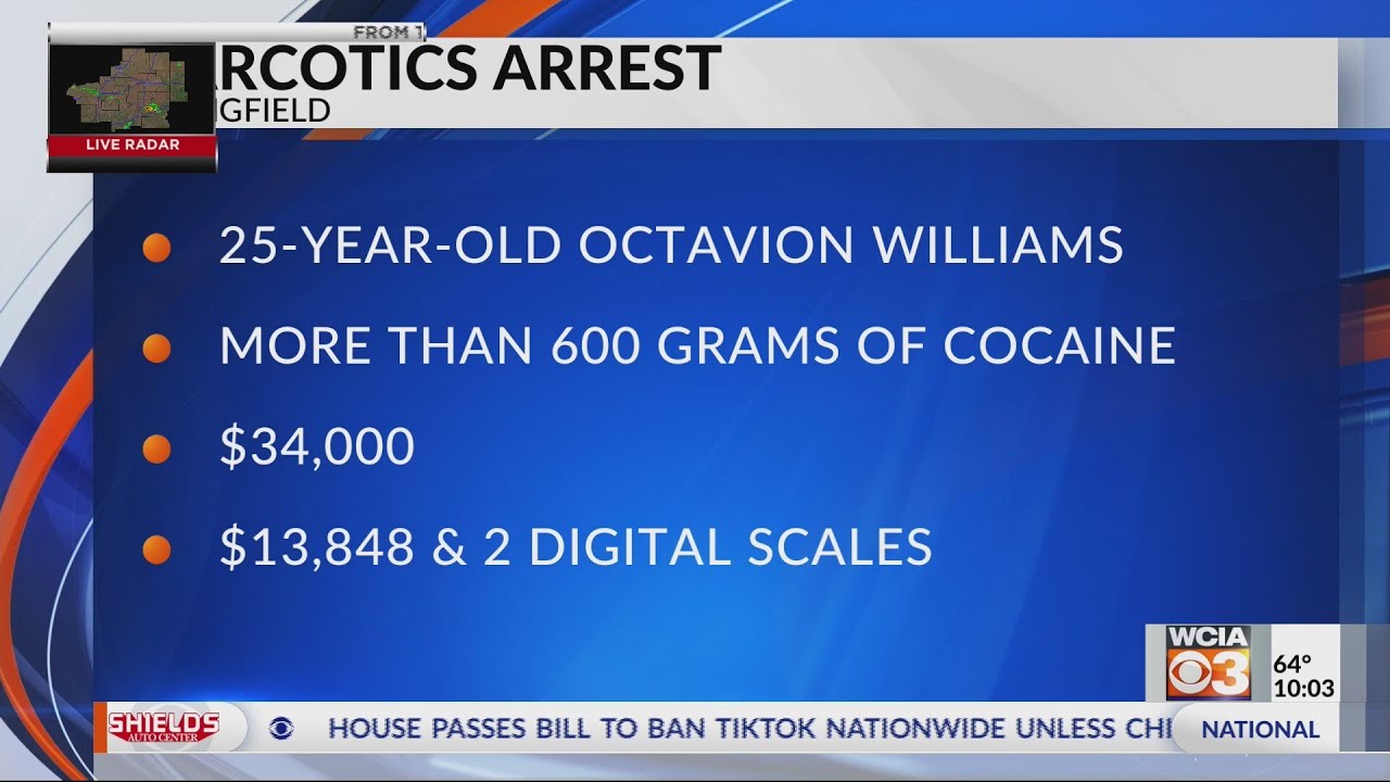 Springfield Police seize $34k in cocaine, suspect arrested - YouTube