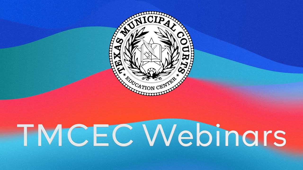 TMCEC Webinars Overview - YouTube