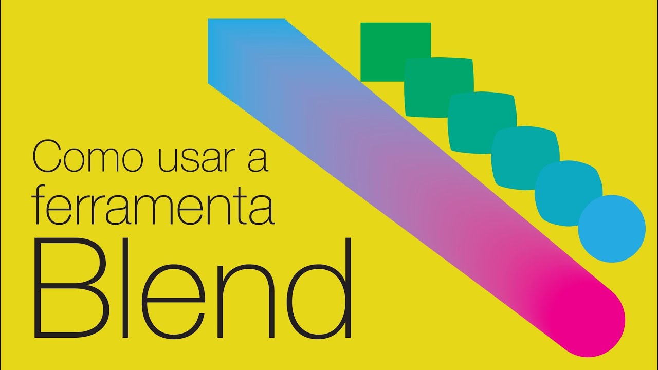 Como usar a ferramenta Blend do Illustrator - YouTube