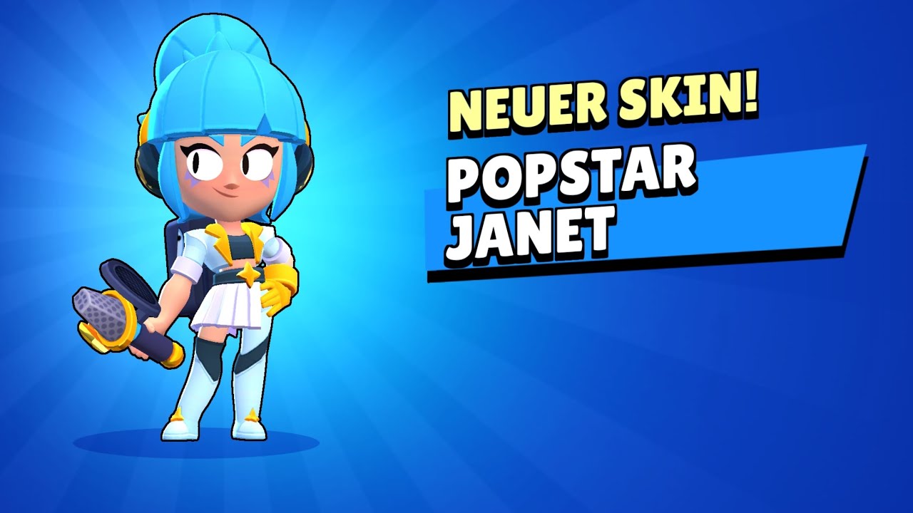 Brawl Stars Popstar Janet + exclusive Pin + Icon Unlocked! - YouTube