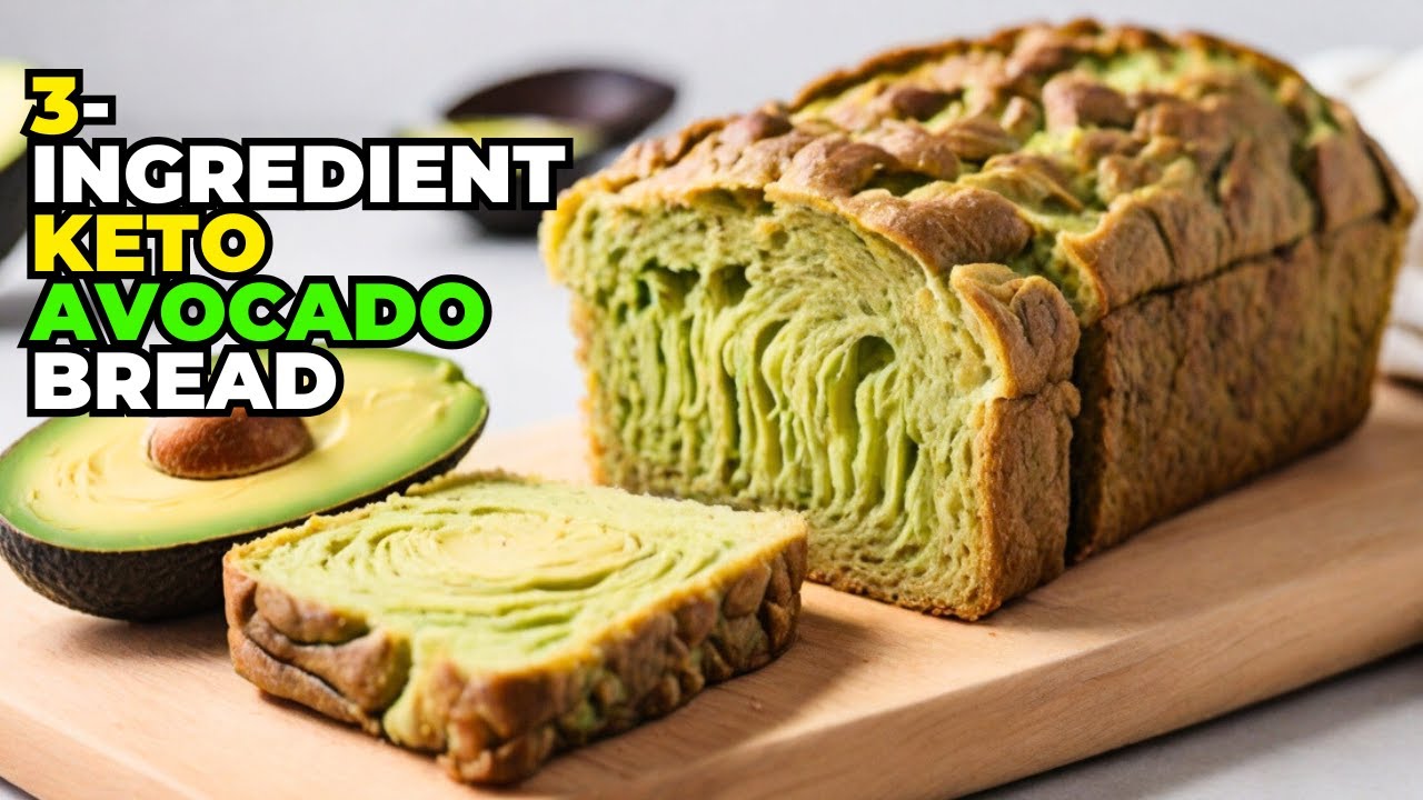 3-Ingredient Keto Avocado Bread | Easy Low-Carb Bread - YouTube