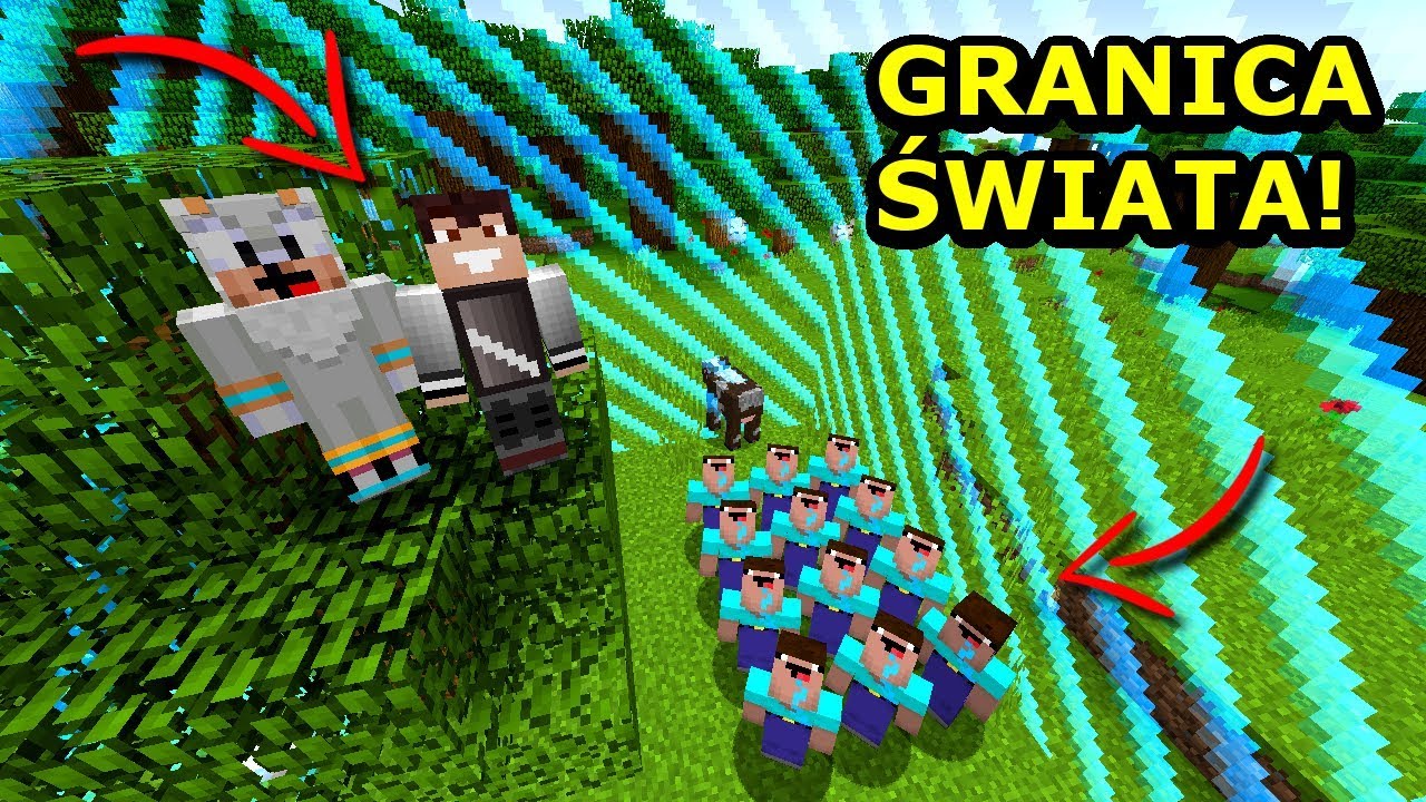 UTKNELIŚMY Z NIMI NA GRANICY ŚWIATA W MINECRAFCIE! Tritsus & Wojan ...