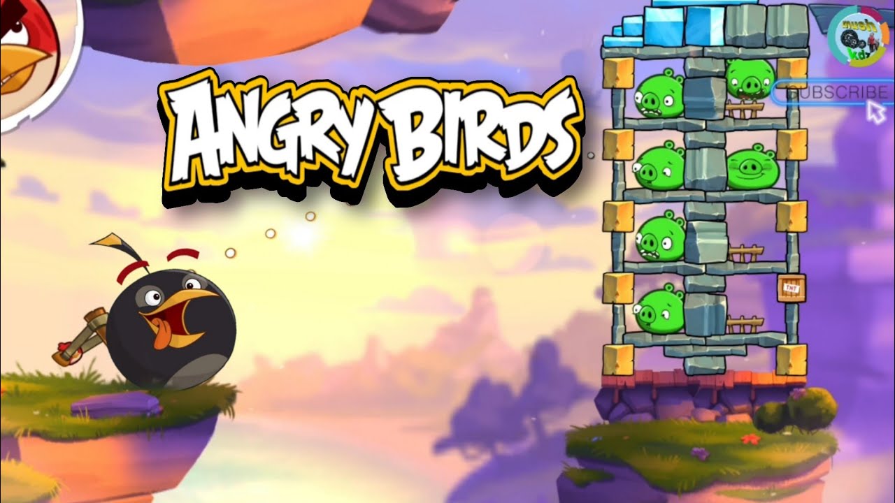angry birds smiling attack kids cartoon video beautiful enterteniment ...