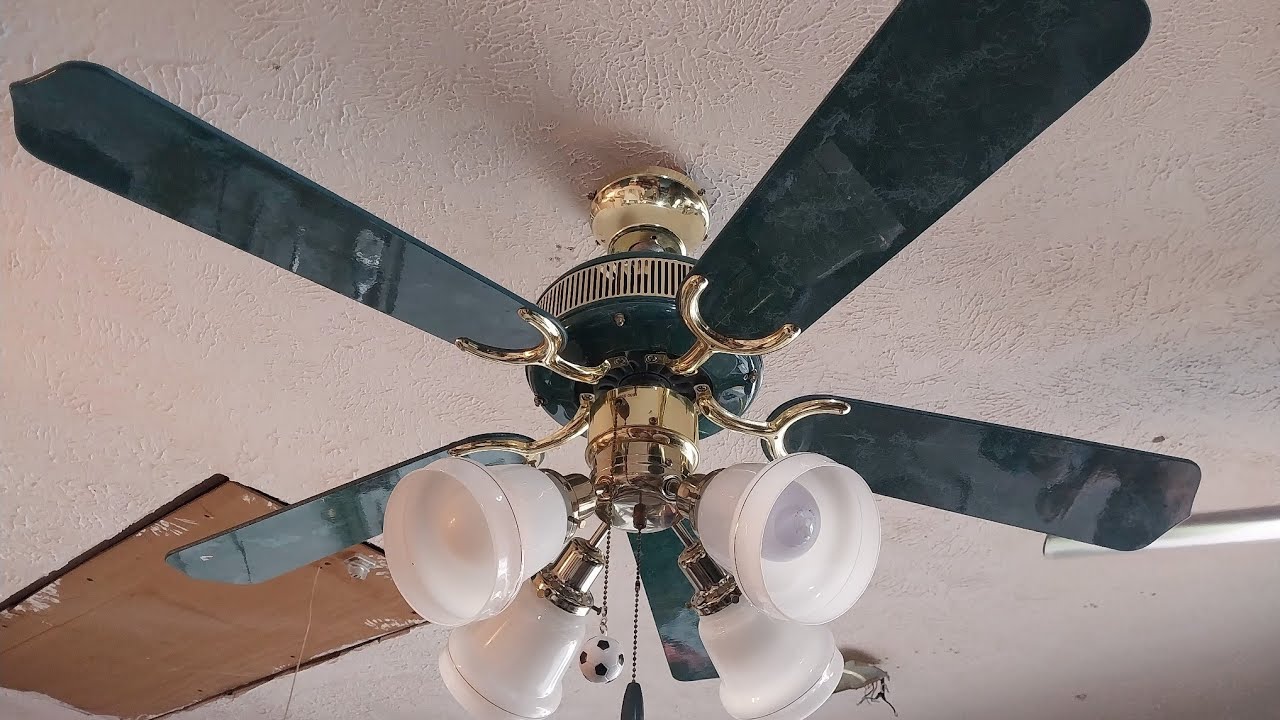 King Of Fans (green fan) 42" ceiling fan - YouTube