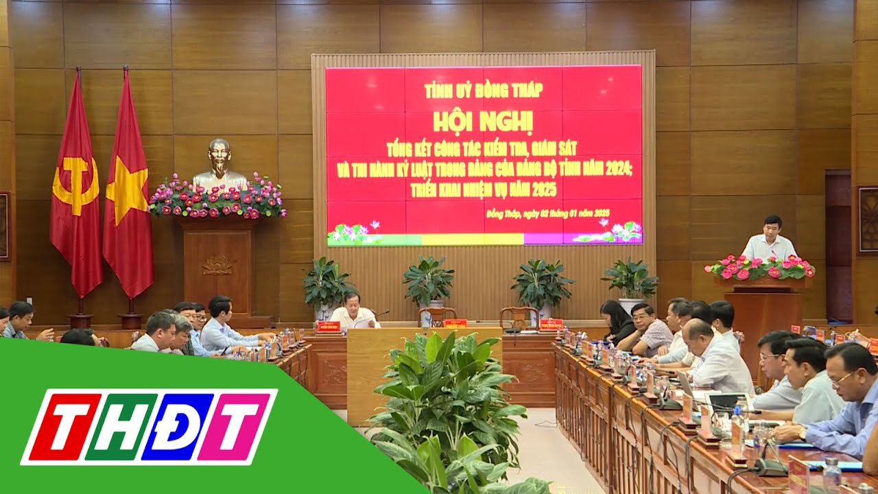 Năm 2024 Đồng Tháp kiểm tra 325 tổ chức Đảng | THDT - YouTube