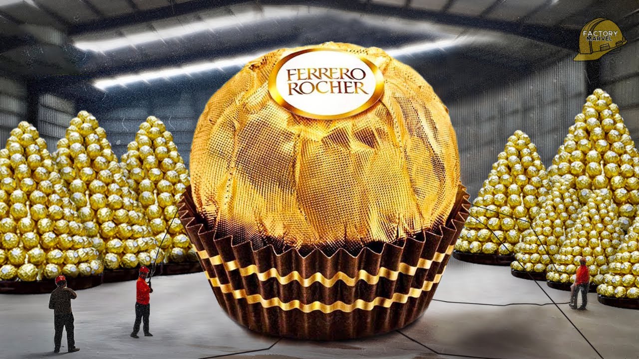How Ferrero Rocher Chocolate is Made in Factory | Food Factory - YouTube