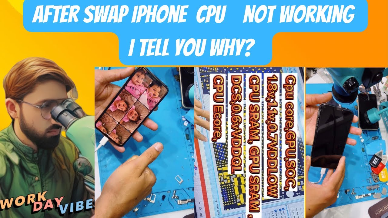 iphone xs cpu repair - YouTube