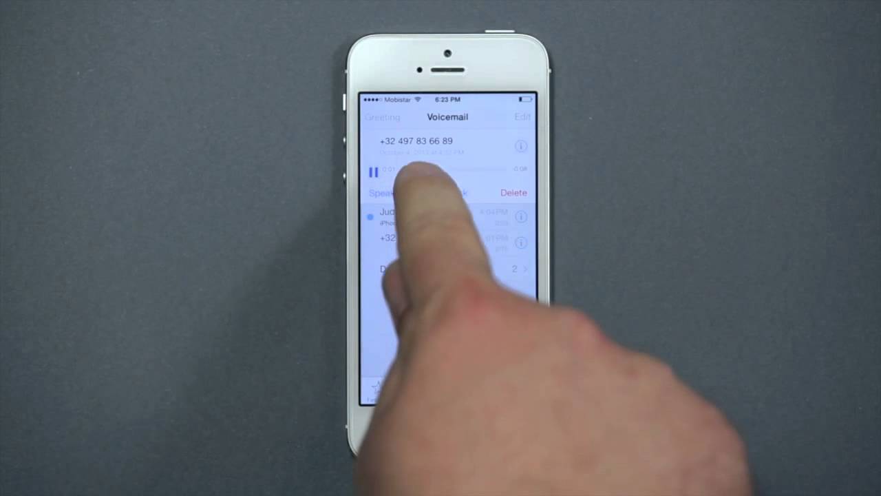 How to activate and use Visual Voicemail with iOS - Mobistar - YouTube