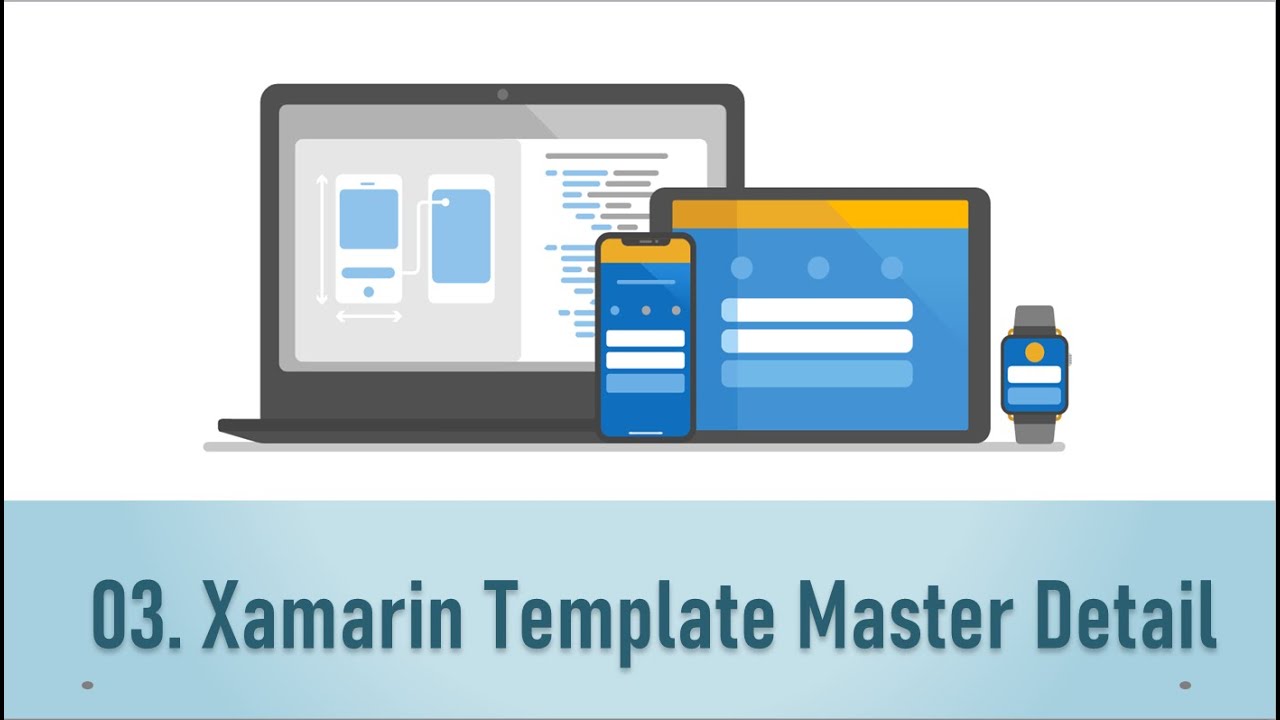 03 Xamarin Master Detail Template Youtube