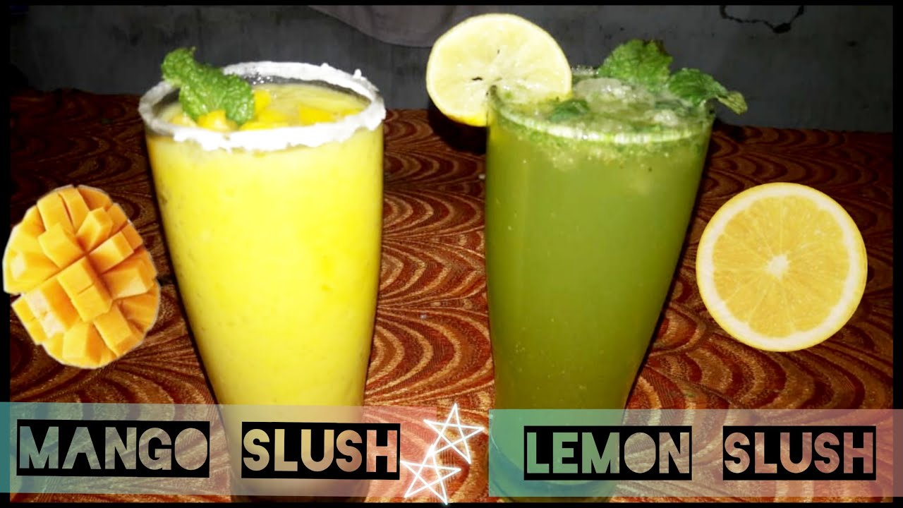 | Mango Slush | Lemon Slush | Healthy homemade Slushes | Tasty Slushie ...