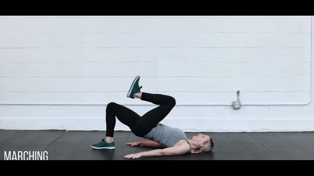 Marching Glute Bridges - YouTube