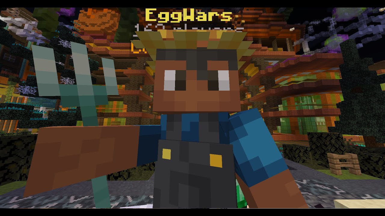 Minecraft Bedrock Edition Solo Egg wars gameplay at Cubecraft server ...