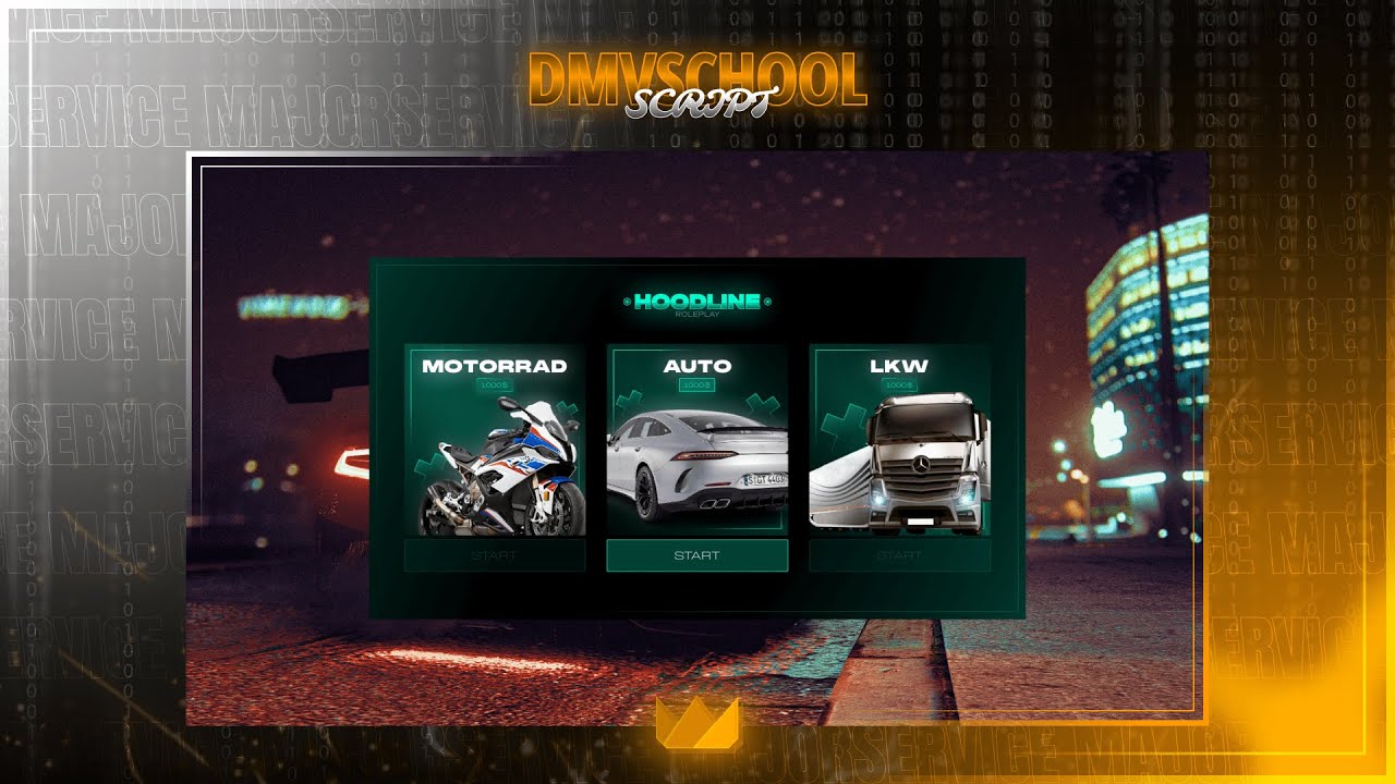 [FiveM/ESX] 3 in 1 DMV Driving School - ms_dmvschool - YouTube