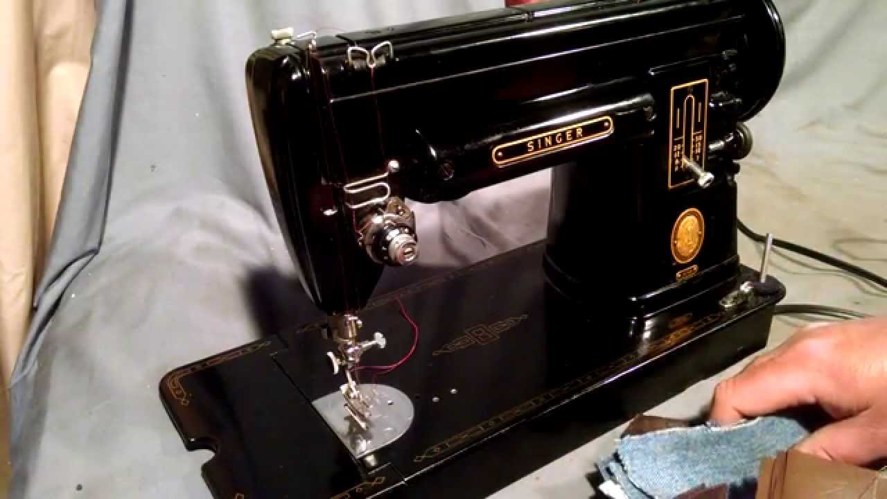 Strong Serviced Rewired Vintage 1953 Black Singer 301 301A Sewing ...