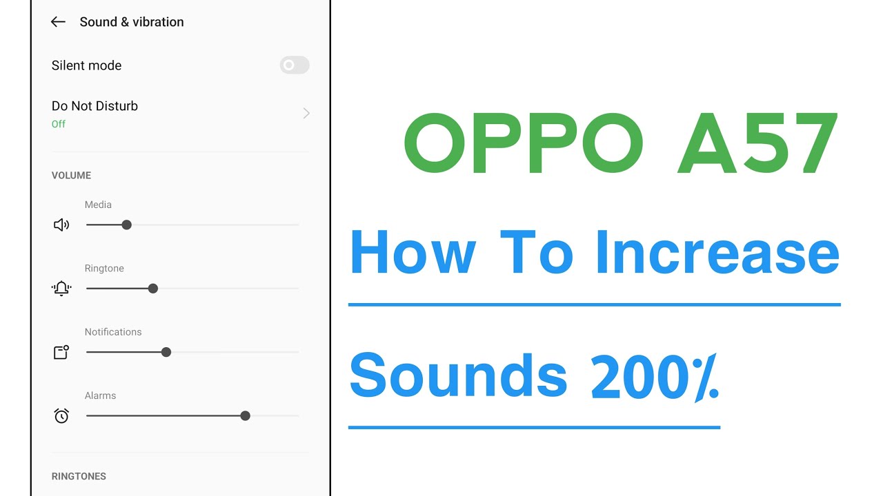 OPPO A57 How To increase Sounds Volume 200% - YouTube