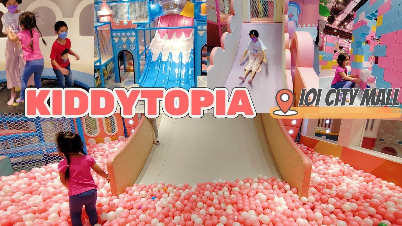 【旅游玩乐#44 KIDDYTOPIA IOI CITY MALL】超多滑滑梯 | 玩大积木和跳跳床 | IOI City Mall ...