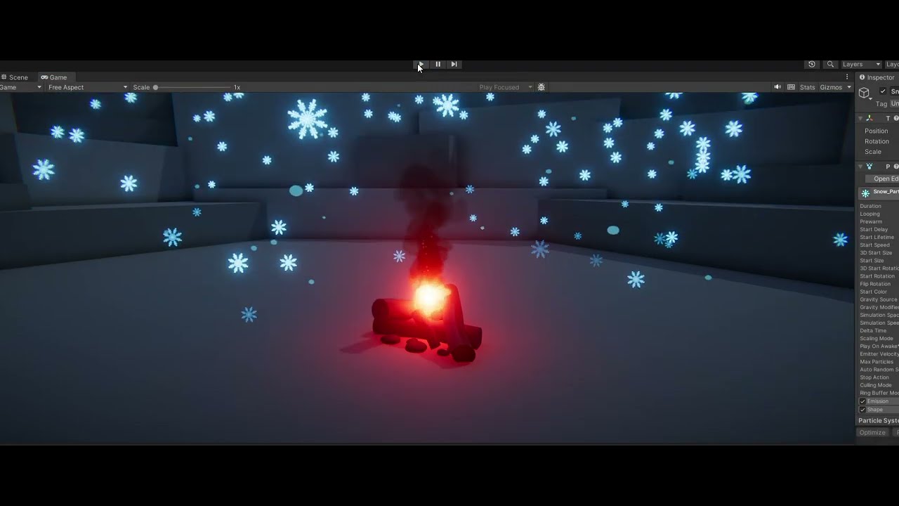Fire and Snow Visual Effects – Unity Particle System & VFX Graph - YouTube