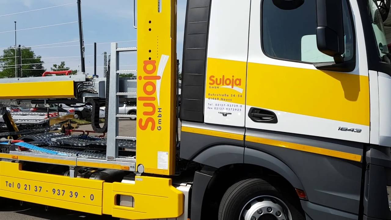 Der neue Mercedes Actros,Autotransporter von Suloja GmbH - YouTube