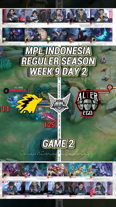 ONIC vs ALTER EGO | MPL ID S15 W9D2 | Game 2 | Match Highlights #mplids15 #mplindonesia - YouTube