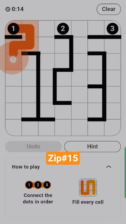 Zip #15 LinkedIn puzzle game #linkedingames #puzzlesolving - YouTube