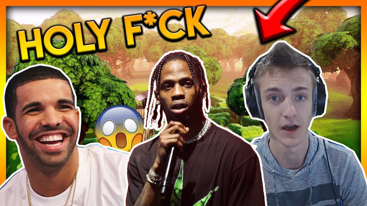 NINJA, DRAKE, TRAVIS SCOTT & JUJU PLAYS FORTNITE TOGETHER!!? $5000 ...
