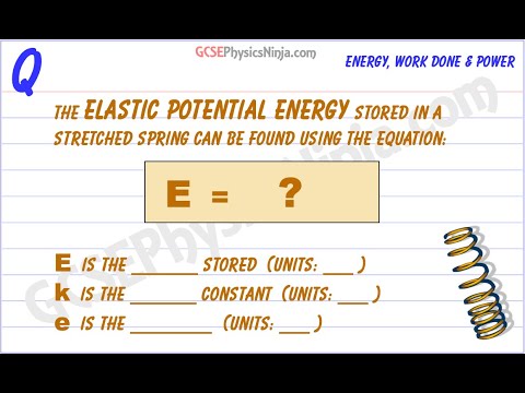 Work Done & Elastic Potential Energy Explained | GCSE Physics (Springs ...