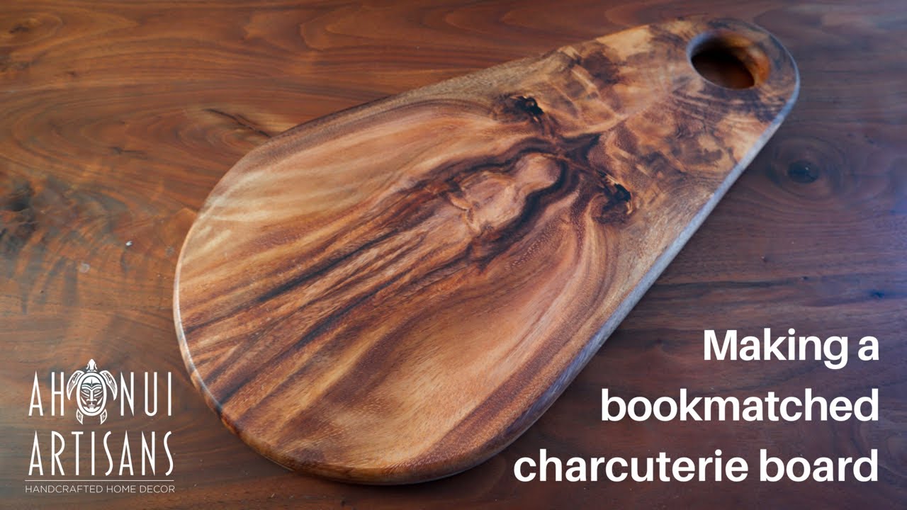 Charcuterie Board made from Scraps of Hawaiian Monkey Pod - YouTube