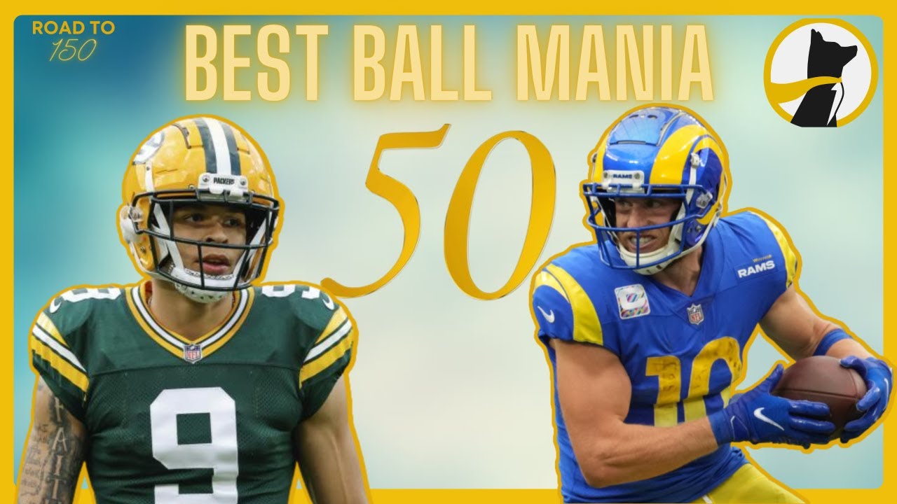Road to 150: LIVE Drafting my 50th Best Ball Mania team on Underdog ...