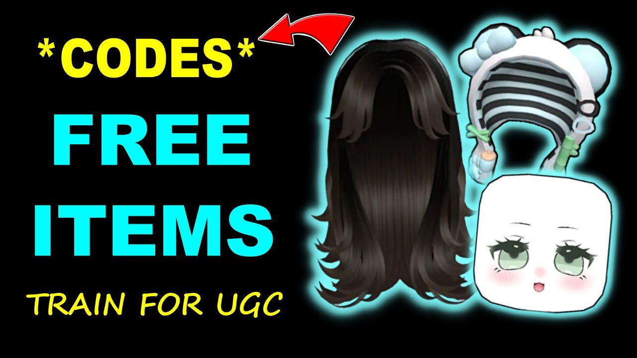 HURRY! GET NEW FREE ITEMS & HAIRS - ROBLOX TRAIN FOR UGC CODES - YouTube