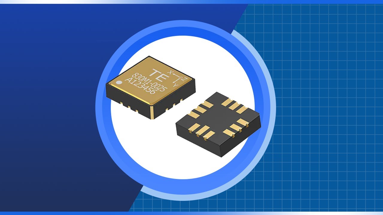 TE CONNECTIVITY 830M1 Triaxial Condition Monitoring Accelerometer | New Product Brief - YouTube