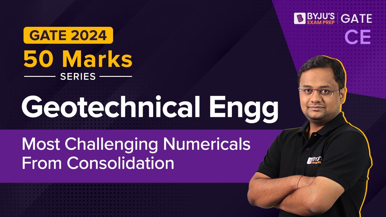 GATE 2024 | CE | Geotechnical Engg | Most Challenging Numericals From ...