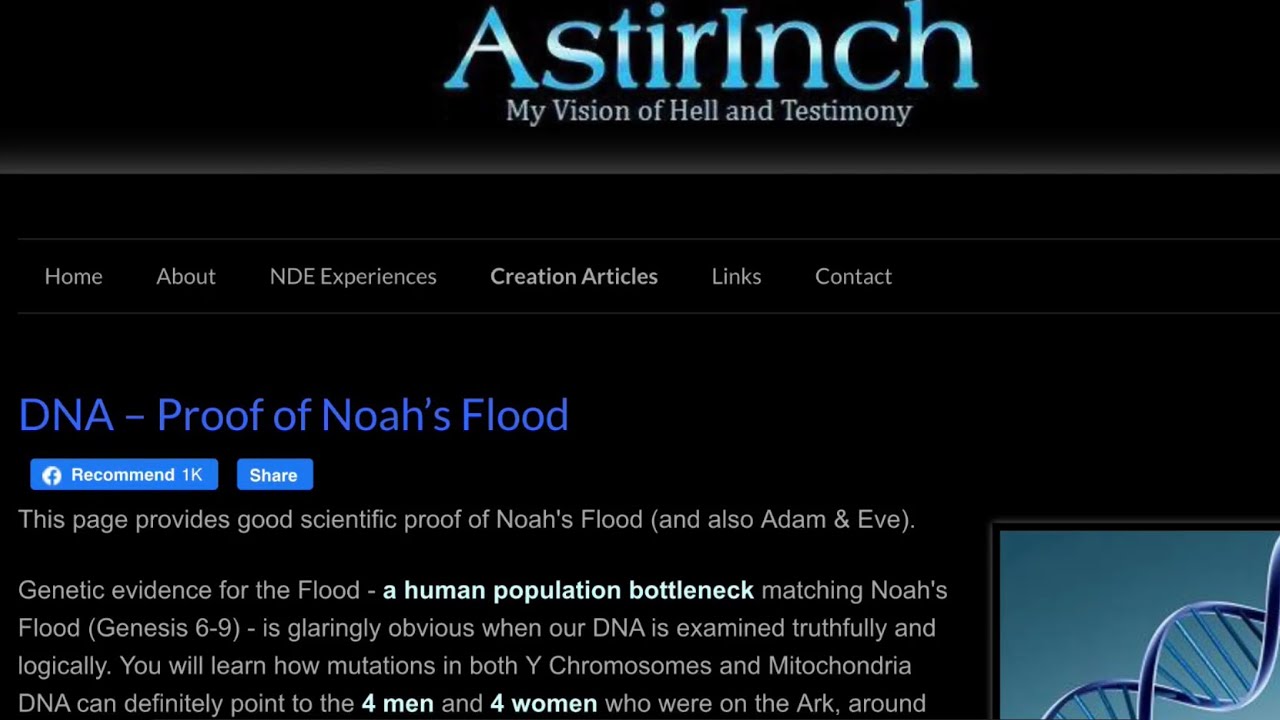 DNA - Proof of Noah’s Flood - YouTube