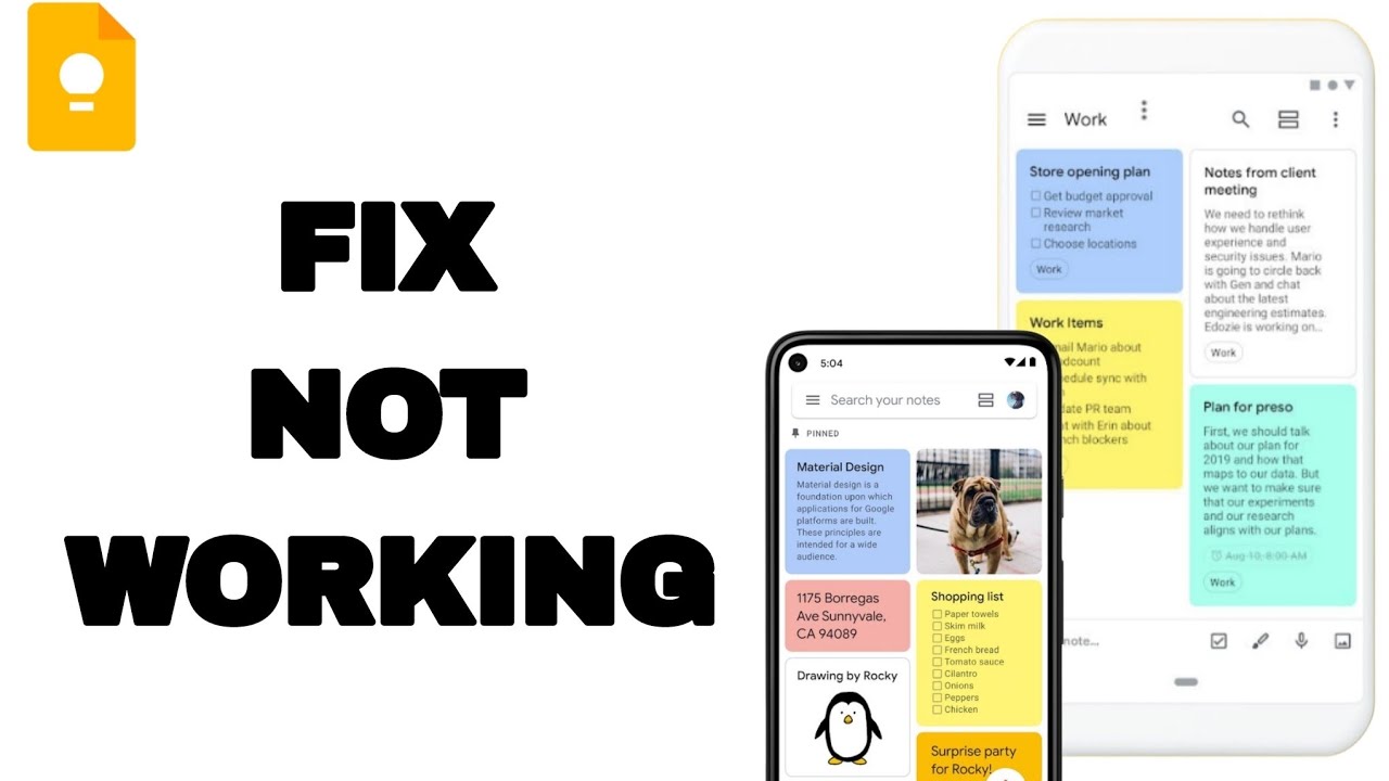 How To Fix And Solve Not Working On Google Keep - Notes And Lists App ...