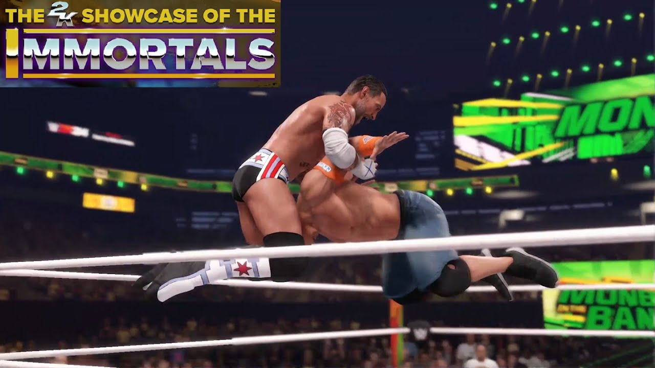 CM PUNK VS JOHN CENA MITB WWE 2K24 - YouTube
