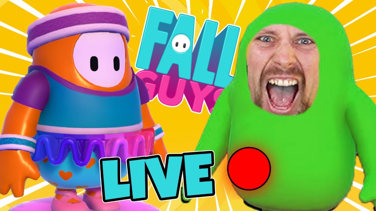 FALL GUYS RAGE | 14 VINSTER TOTALT | SNART LEVEL 40 (Från LIVE) - YouTube