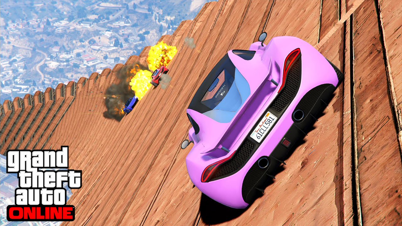 MEGA RAMPE EXPLOSIVE GTA 5 ONLINE - YouTube