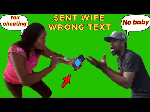 I SENT MY WIFE THE WRONG TEXT MESSAGE **prank** - YouTube