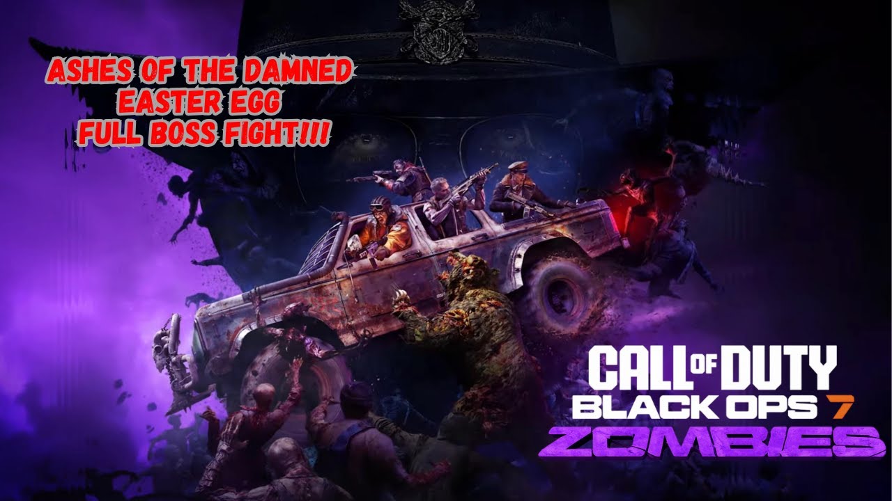 (BO7 ZOMBIES) Ashes of the Damned FULL BOSS FIGHT! + Ending Cutscene ...