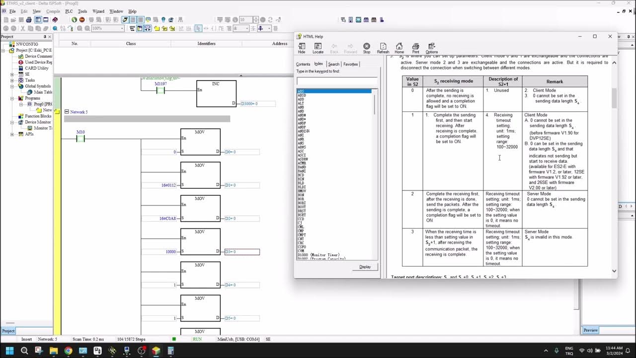 DELTA DVP-SE PLC as a CLIENT through MODBUS TCP IP Communication #automation #delta #innovation ...