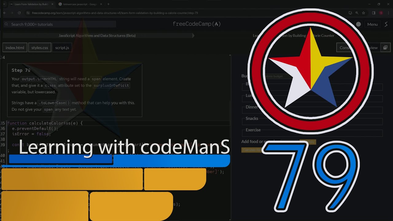 (UPDATED) Learn Form Validation by Building a Calorie Counter: Step 79 ...