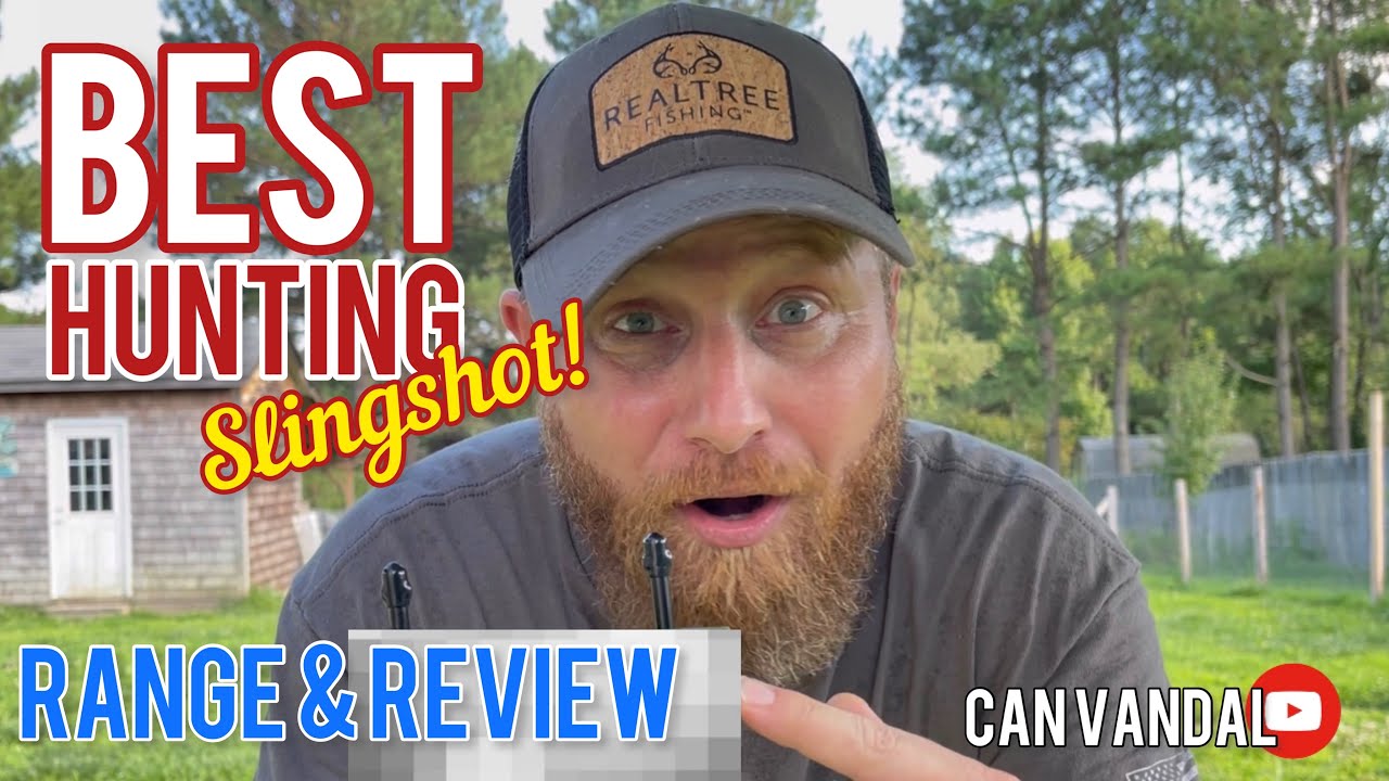 BEST HUNTING SLINGSHOT! Range & Review! - YouTube