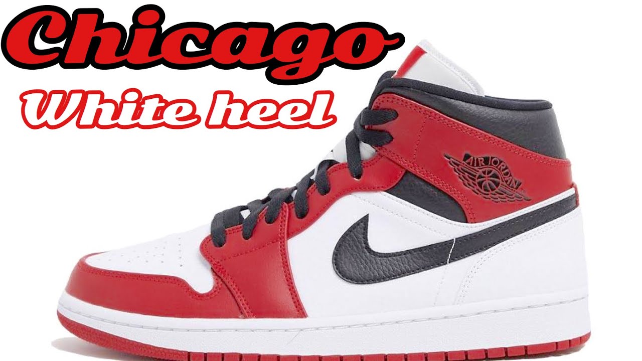 AIR JORDAN 1 MID "CHICAGO WHITE HEEL" REVIEW - YouTube