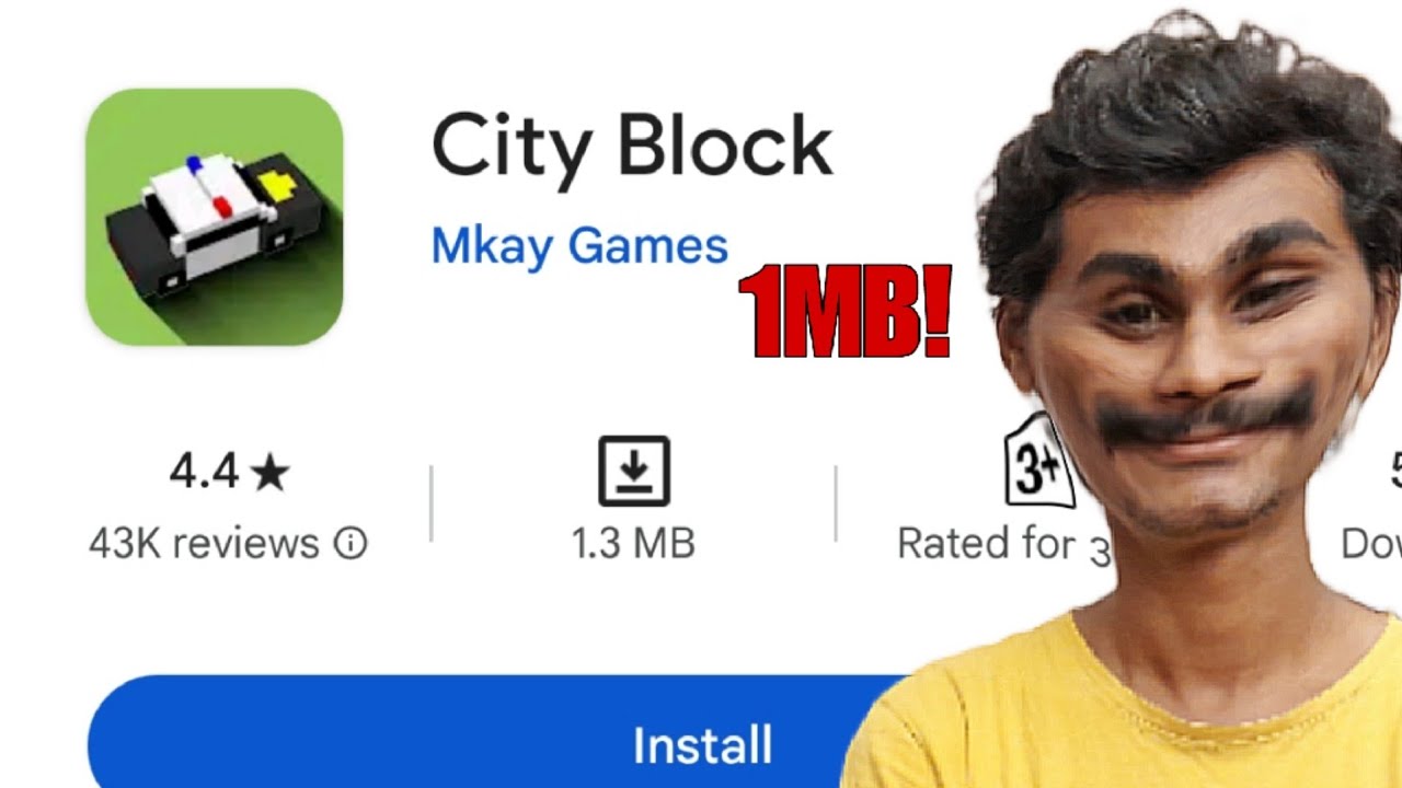 GAME SIZE IS ONLY 1MB | CITY BLOCK (Gameplay) - YouTube