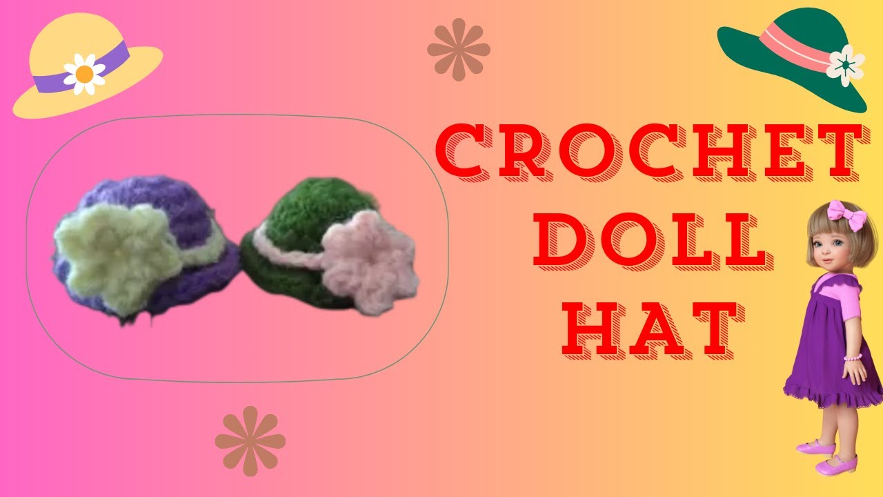 Crochet Mini Cap | Crochet Miniature | Barbie Hat | Mini Cap | Doll Cap ...