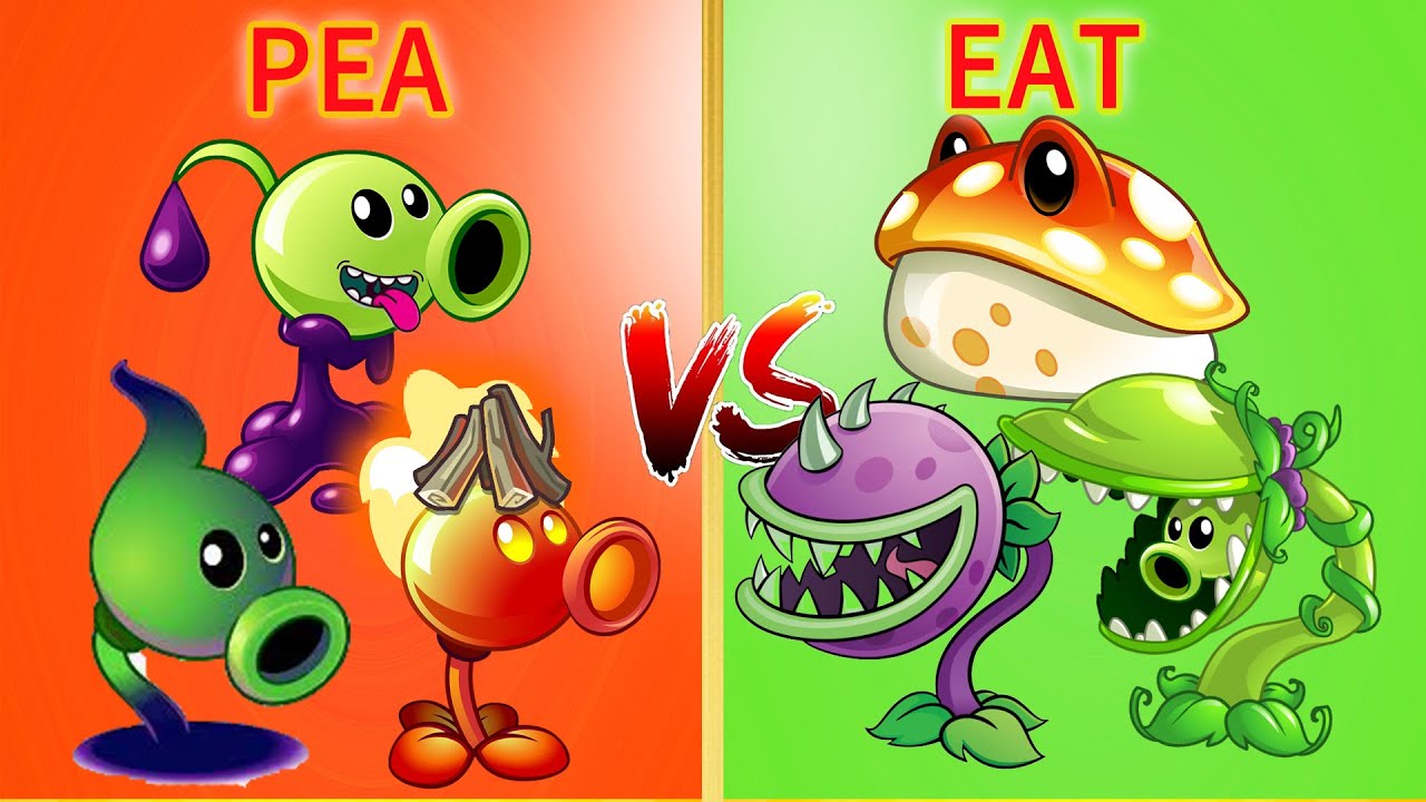 PvZ 2 Challenge | EATING Vs PEA - Who Will Win ？- Plant vs Plant - YouTube
