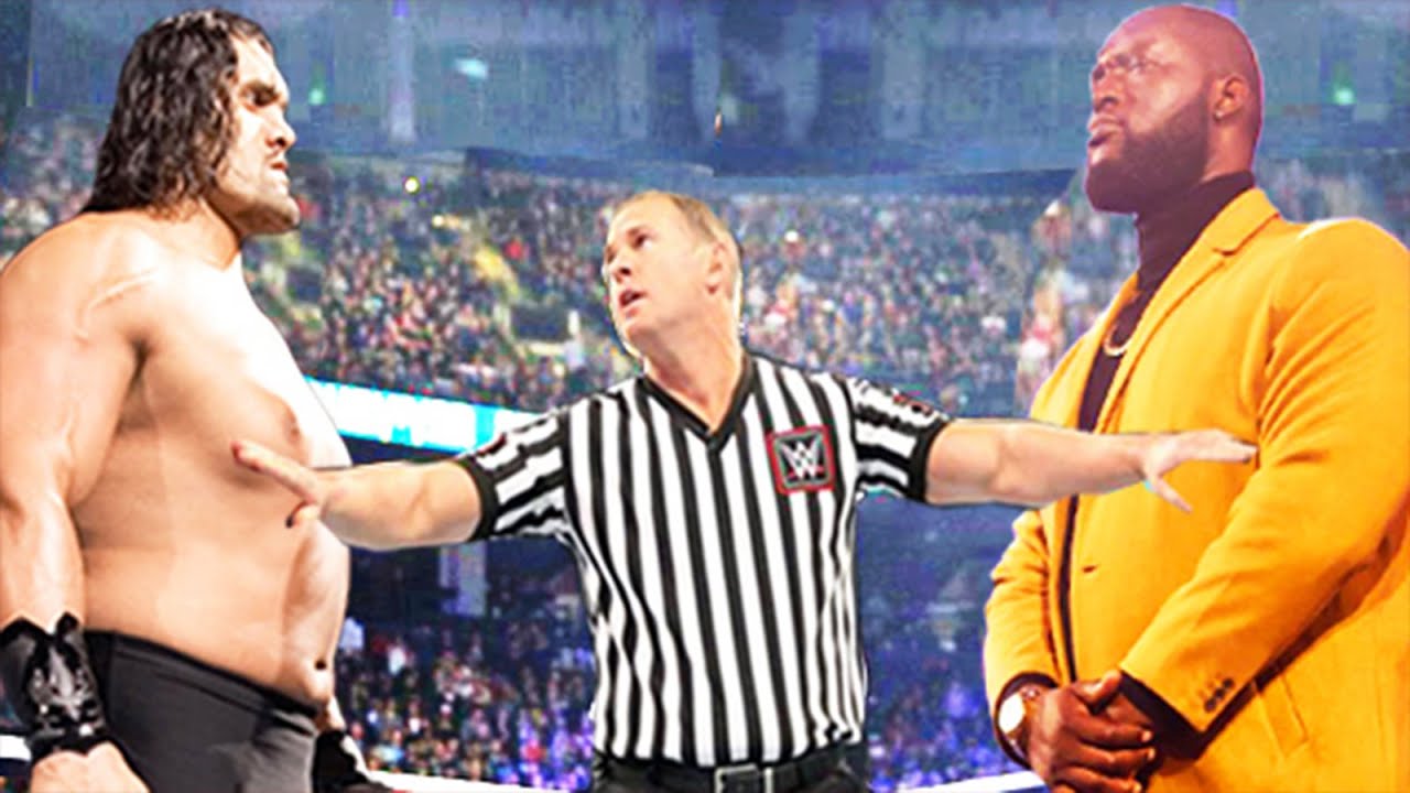 The Great Khali vs Omos (Jordan Omogbehin) - Iron Man Match - YouTube