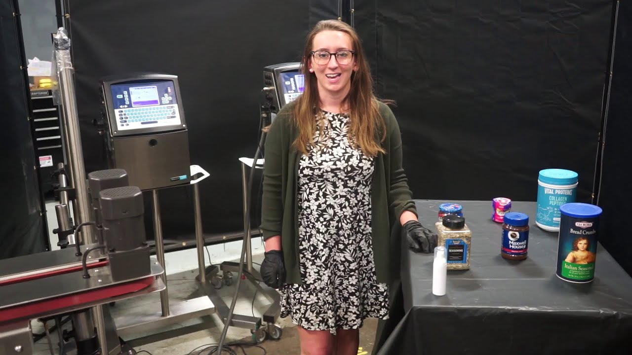 Video Jet Model 1220 Stainless Steel Ink Jet Coder Demonstration - YouTube