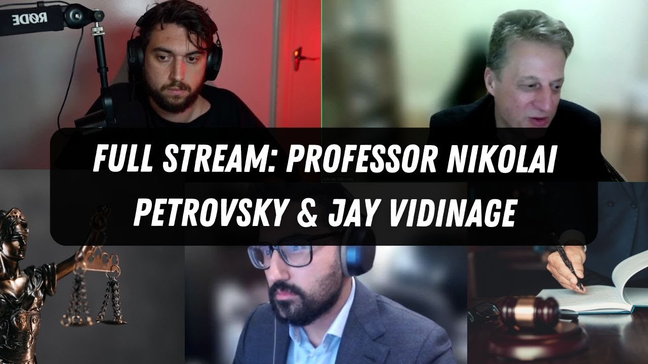 FULL STREAM: Professor Nikolai Petrovsky & Jay Vidinage - YouTube