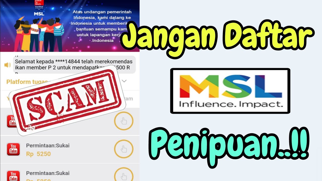 Jangan Daftar Aplikasi MSL Sebelum Lihat Video Ini!! Review Jujur Aplikasi MSL Penipuan - YouTube