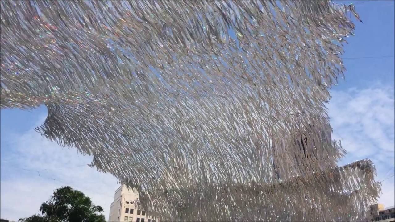 Keith Kurlander - Liquid Shard Art Installation @ Pershing Square - YouTube